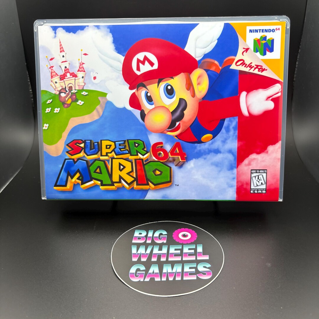 Super Mario 64 (nintendo 64) Custom Case and Artwork - Brand New! - Etsy