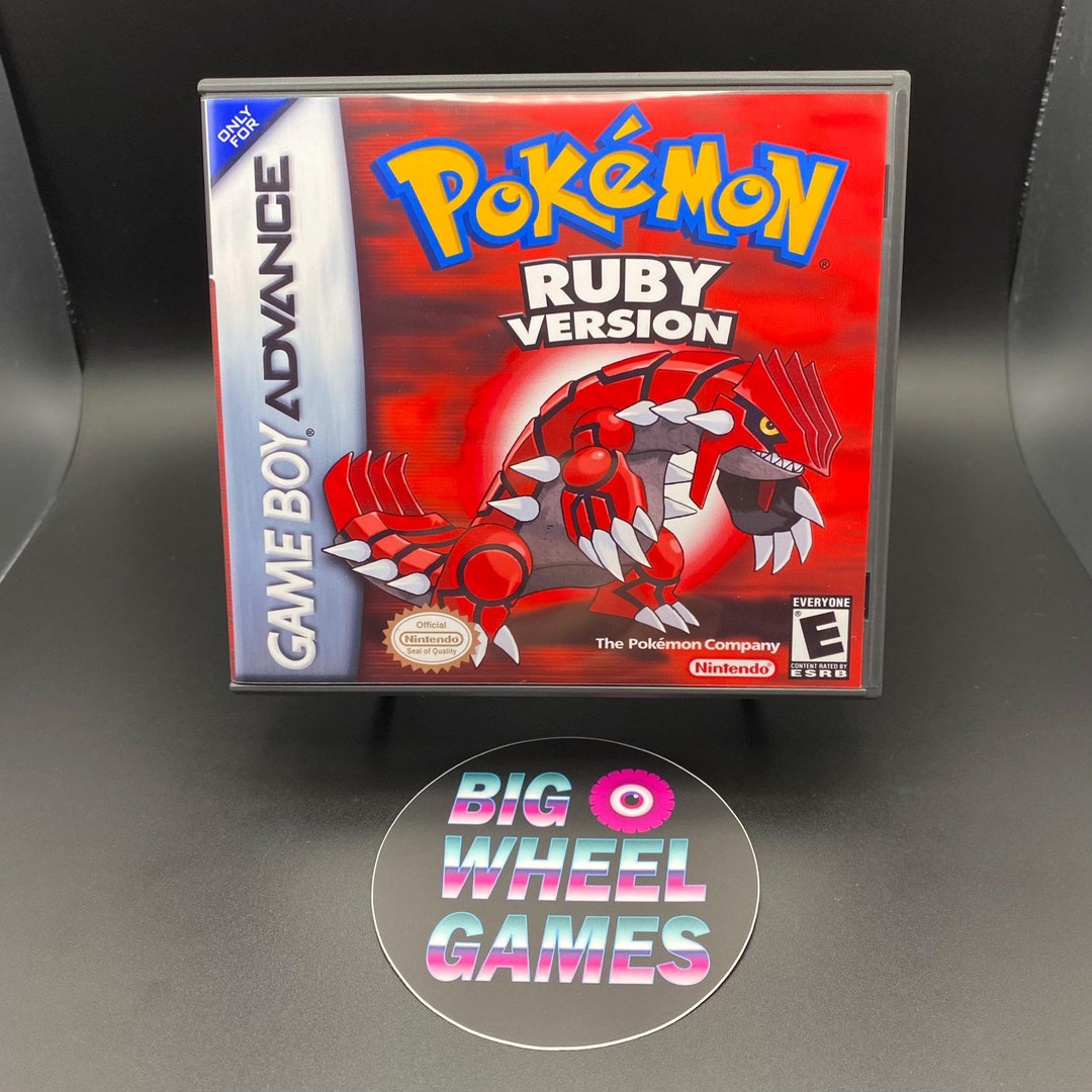 Pokémon Ruby Version - Game Boy Advance / GBA Case With Custom Artwork ...