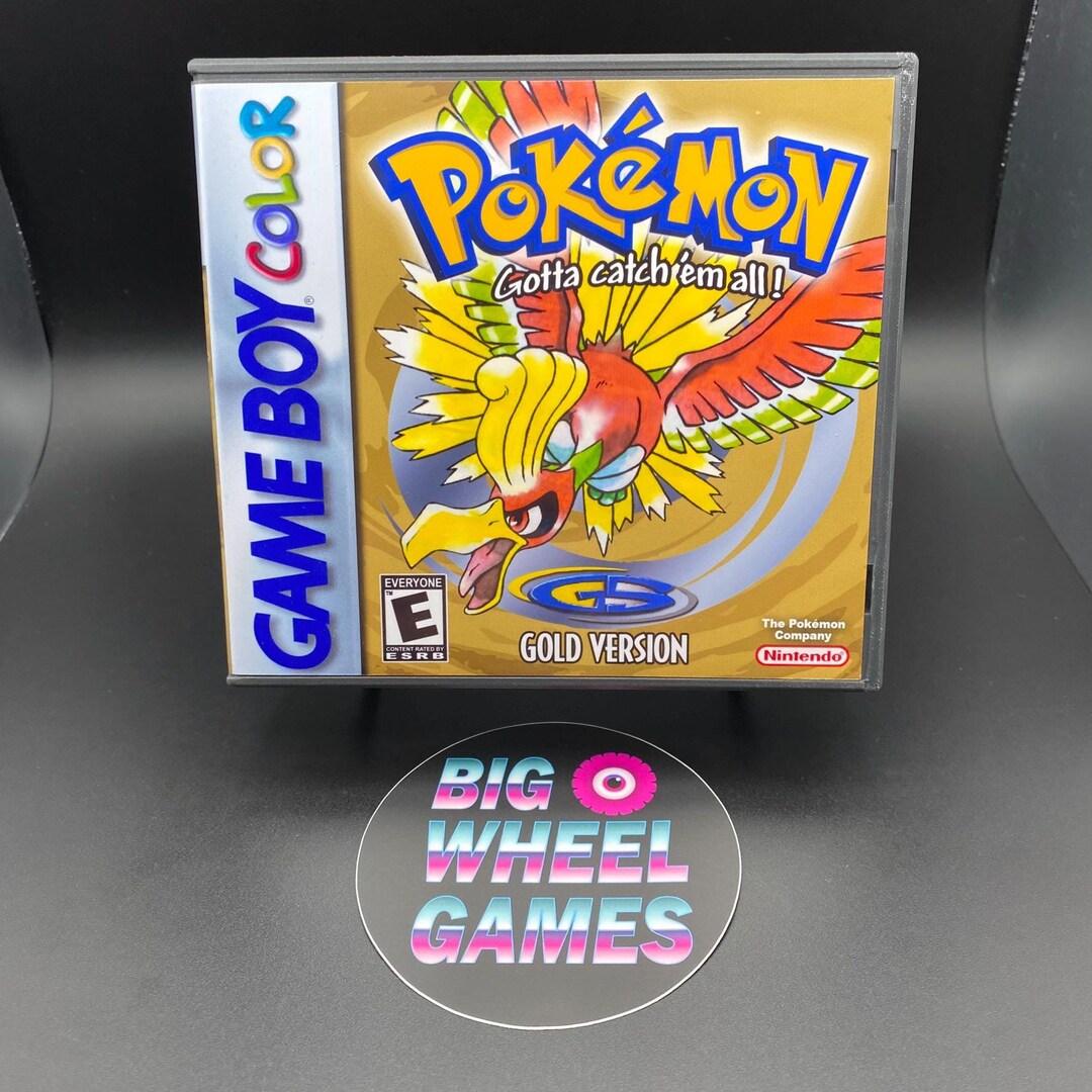 Pokémon Gold Version - Game Boy Color / GBC Case With Custom Artwork - Etsy