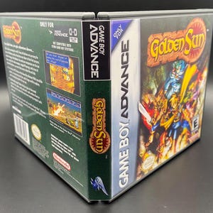 Golden Sun - Game Boy Advance / GBA Case With Custom Artwork - Brand ...