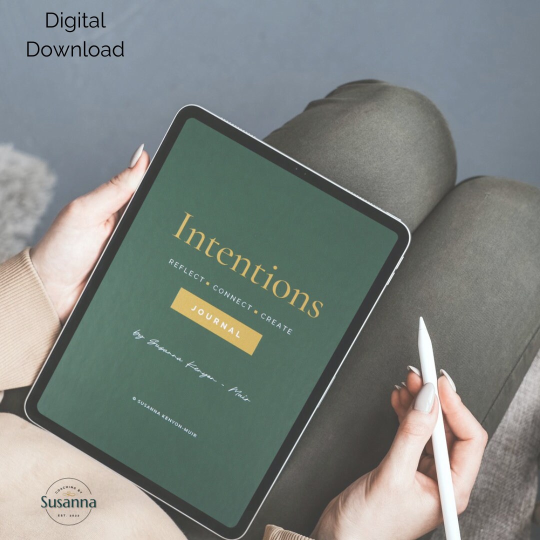 The Intentions Journal a Digital Life and Career Coaching Journal - Etsy