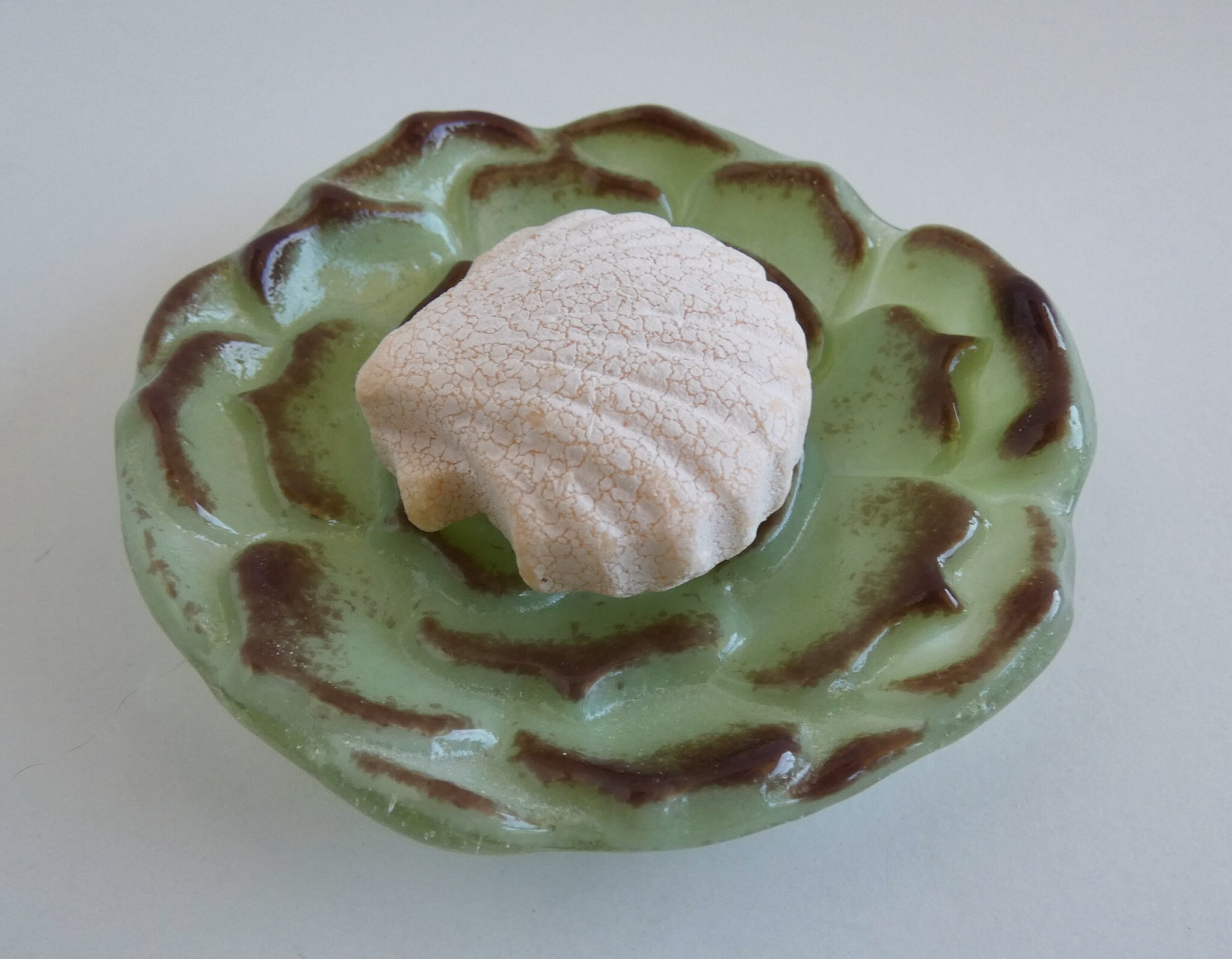 Green and Plum Fused Glass Succulent Dish by Bprdesigns - Etsy