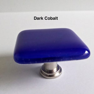 Decorative Blue Fused Glass Cabinet Door Knobs by Bprdesigns - Etsy