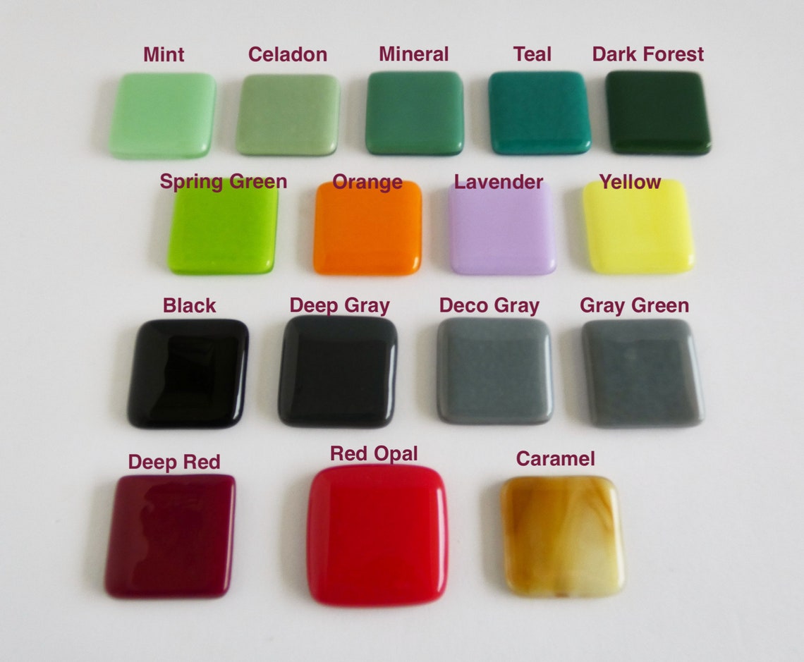 Color Sample for Fused Glass Cabinet Door Knobs and Pulls by Bprdesigns ...