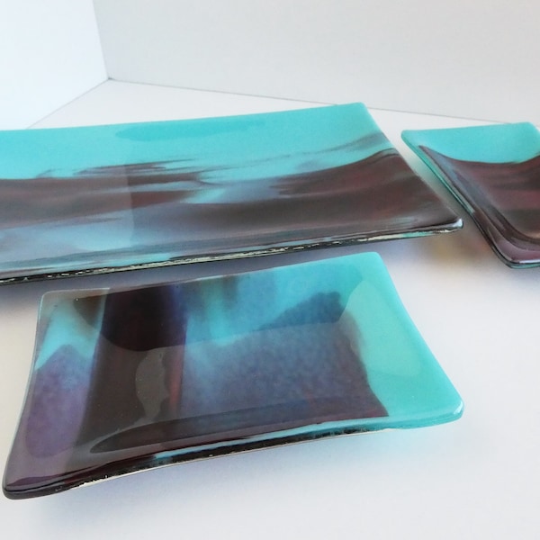 Fused Glass Sushi Plate - Etsy