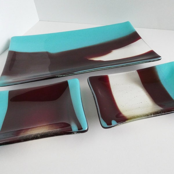 Fused Glass Sushi Plate - Etsy