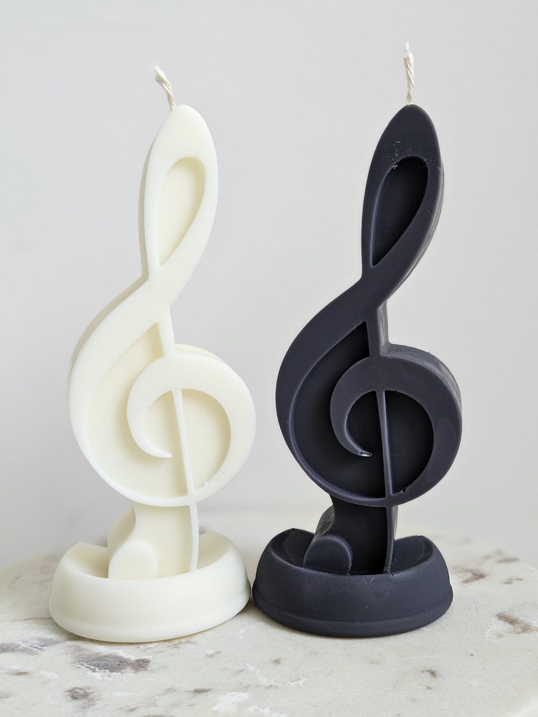 Treble Clef Music Note Candle, Music Themed Art Candles, Musician Gift ...
