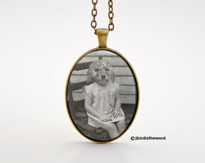 Mini Poodle, Dog Necklace, Poodle, Poodle Necklace, Poodle Pendant ...