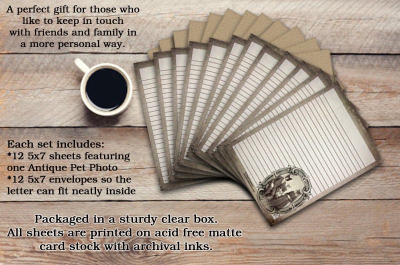 Pug Gift Writing Kit Writing Set Pug Dog Letters Pen Pal | Etsy