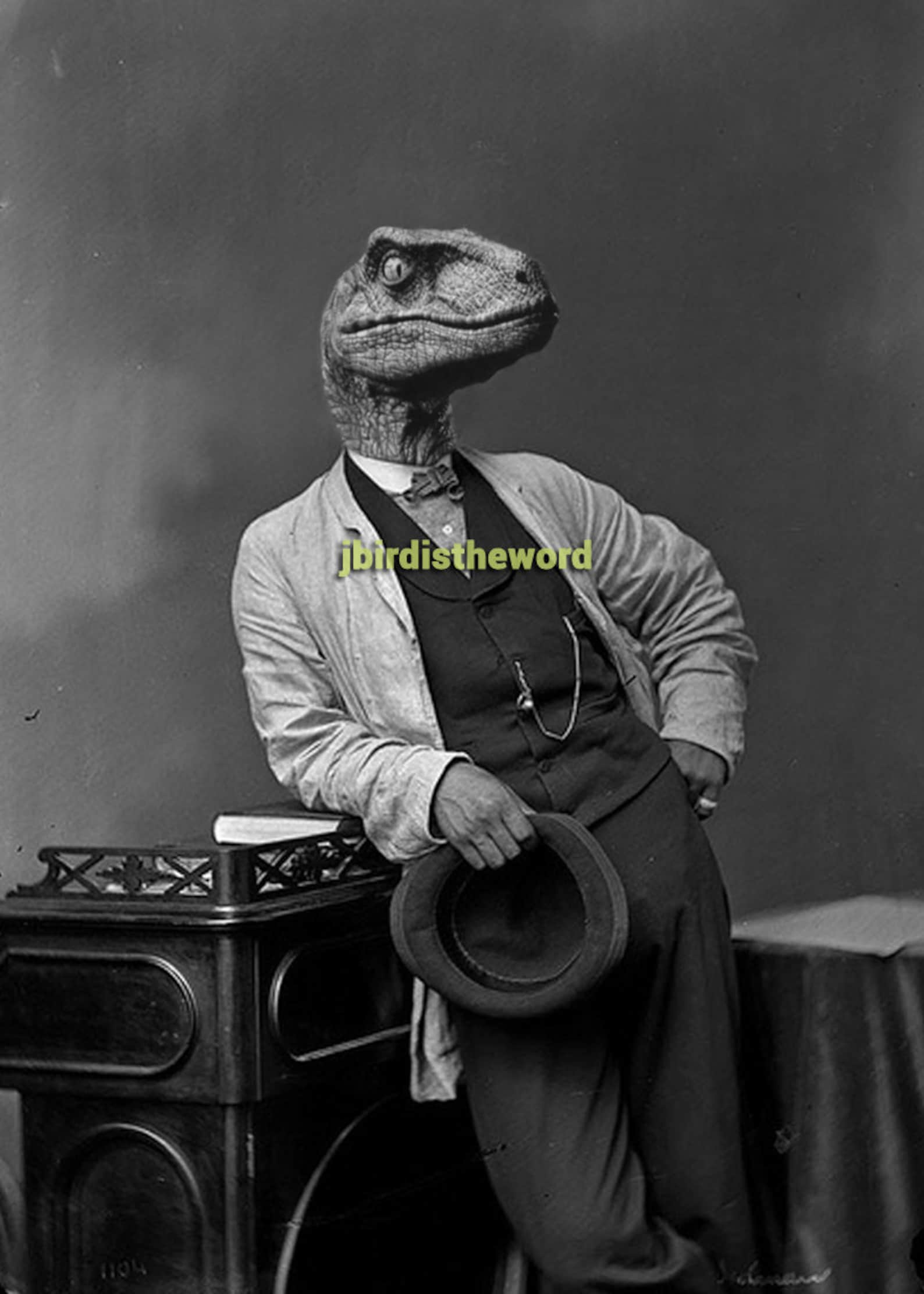 Raptor Velociraptor Dinosaur 5x7 Raptor Print Dinosaur | Etsy