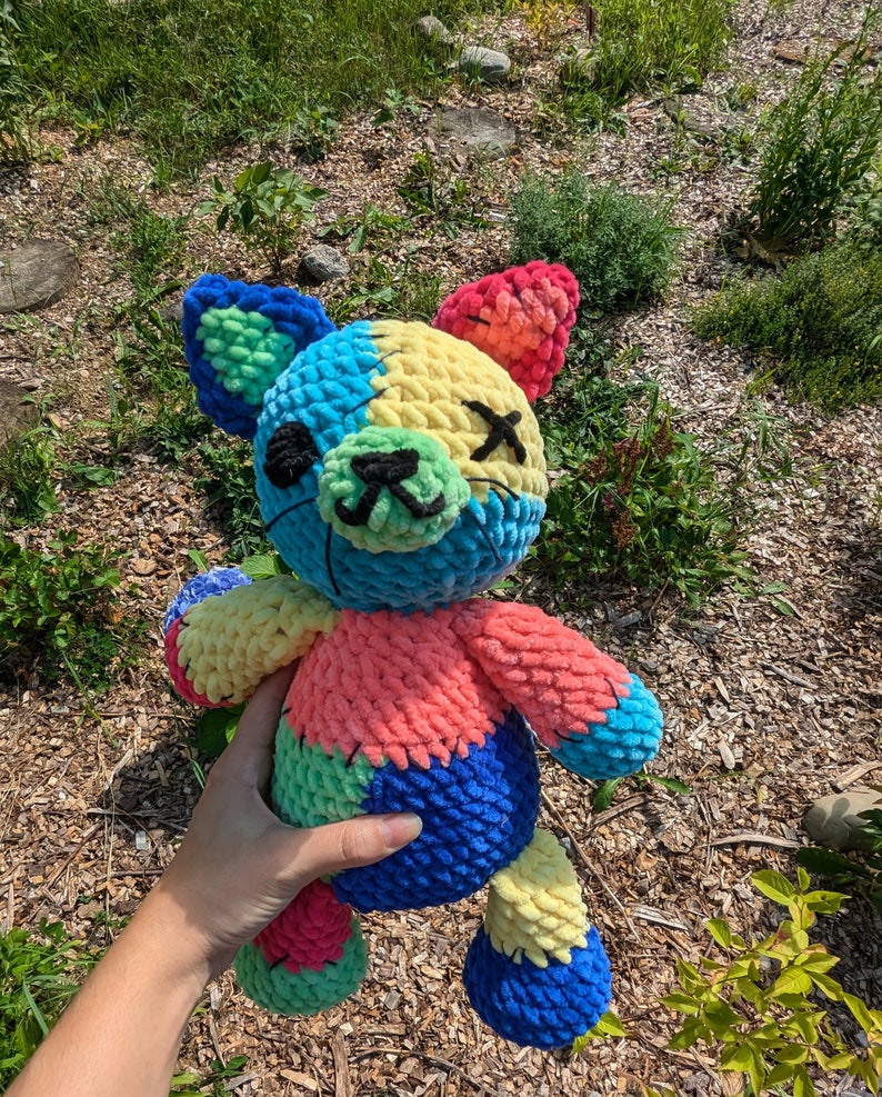 Patchy the Cat Crochet Pattern | Amigurumi Cute Patchwork Cat Stuffed ...