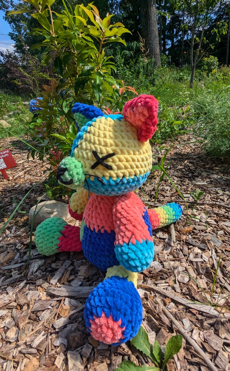 Patchy the Cat Crochet Pattern | Amigurumi Cute Patchwork Cat Stuffed ...