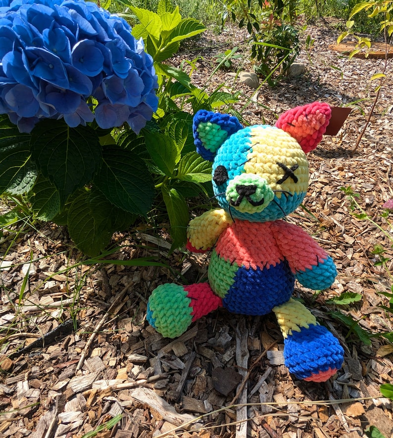 Patchy the Cat Crochet Pattern | Amigurumi Cute Patchwork Cat Stuffed ...