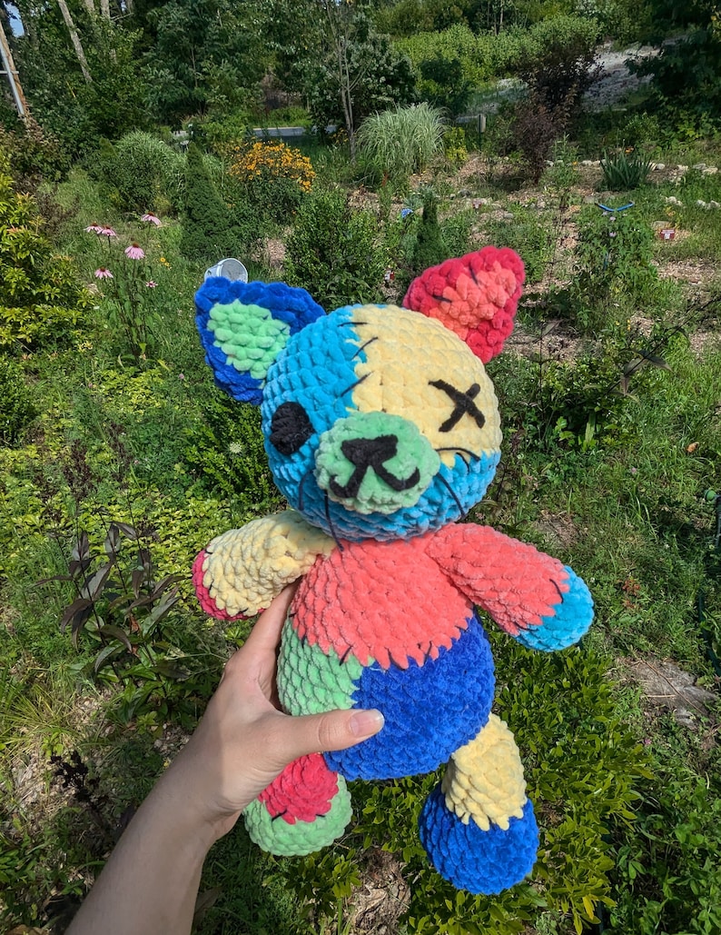 Patchy the Cat Crochet Pattern | Amigurumi Cute Patchwork Cat Stuffed ...
