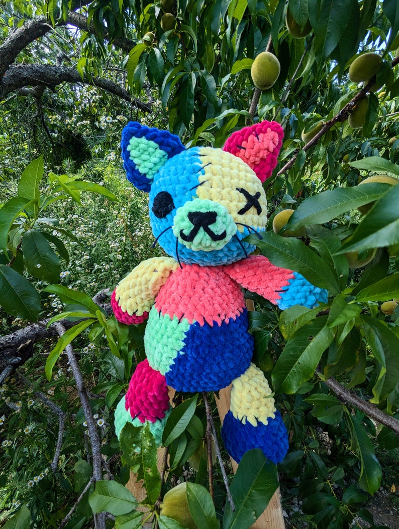 Patchy the Cat Crochet Pattern | Amigurumi Cute Patchwork Cat Stuffed ...