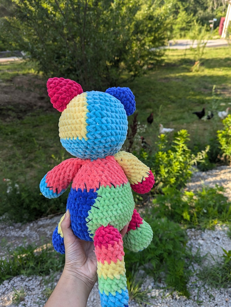 Patchy the Cat Crochet Pattern | Amigurumi Cute Patchwork Cat Stuffed ...