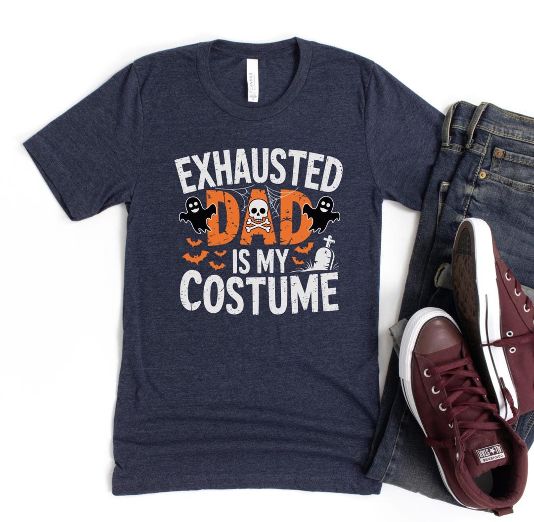 Exhausted Dad Halloween Costume T-shirt: New Father Gift - Etsy
