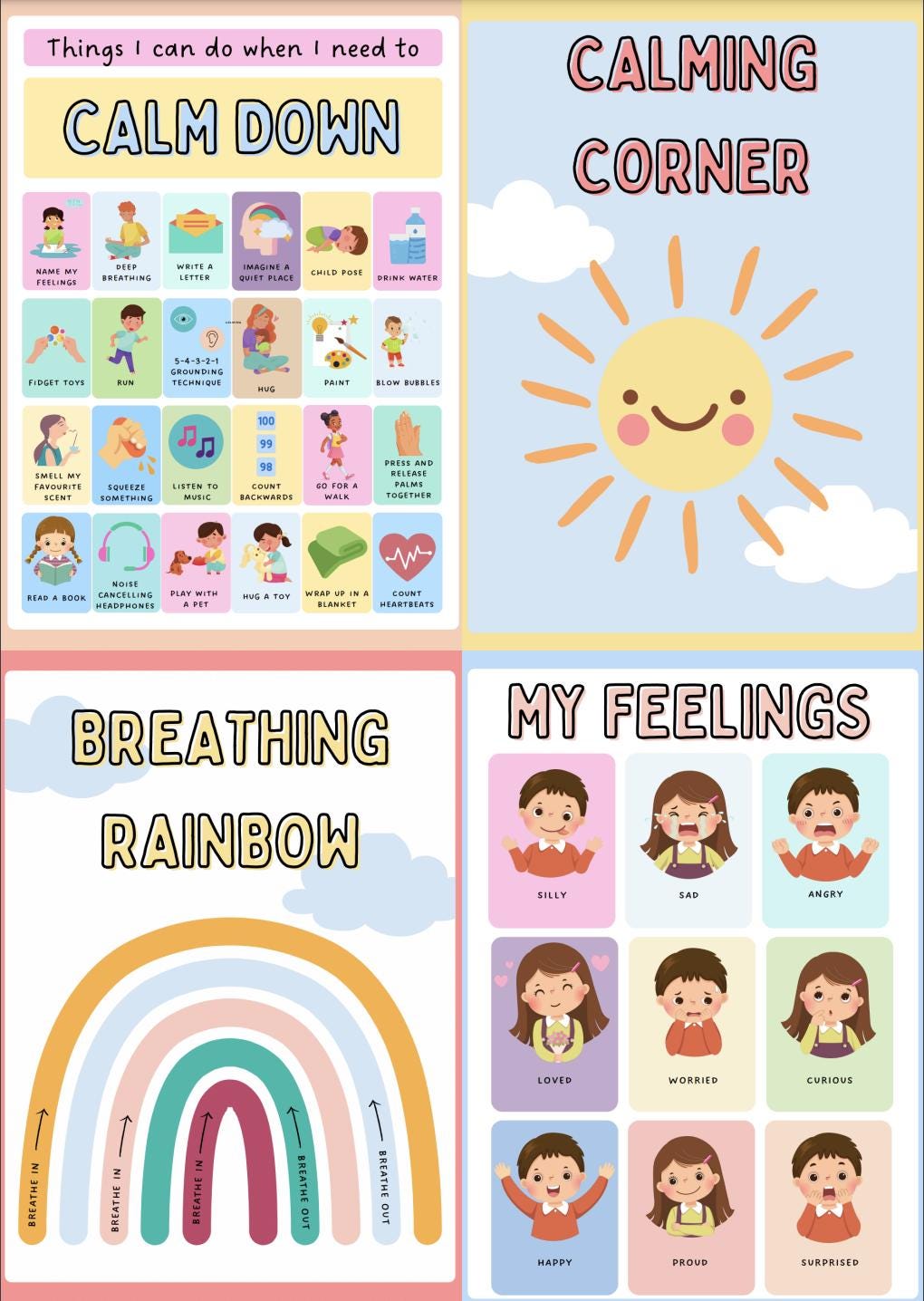 CALMING CORNER POSTERS - Etsy