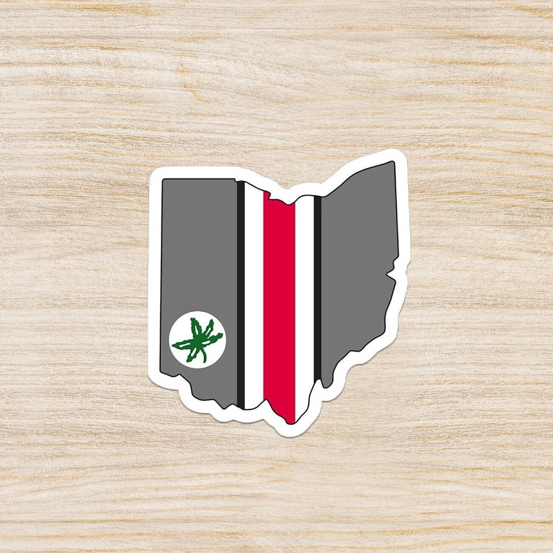Large Ohio Football Helmet Sticker 4 Ohio Football Helmet Sticker for ...