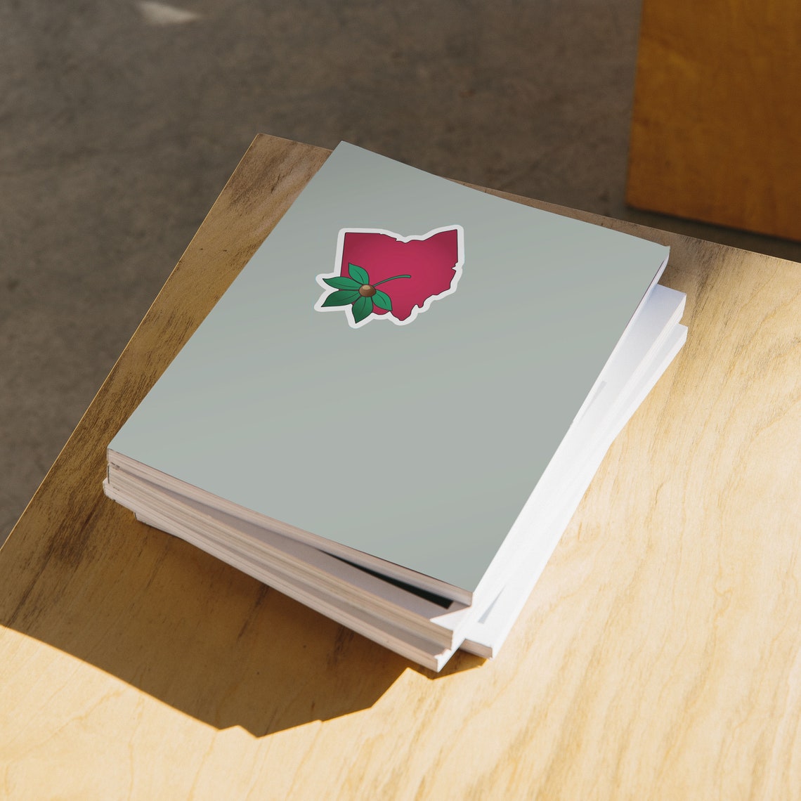 Buckeye Leaf Sticker - Vinyl Sticker, Laptop Stickers, Water Bottle ...