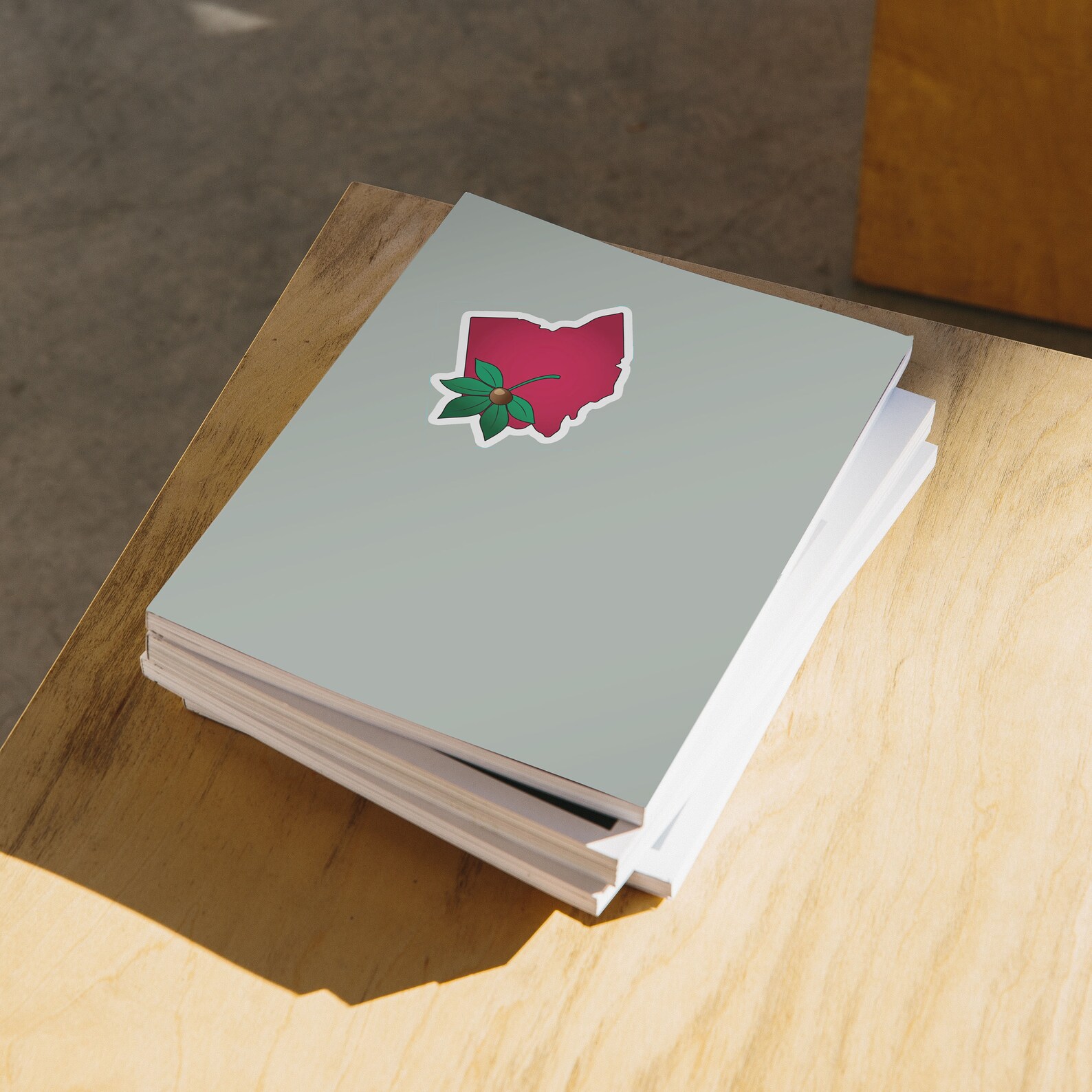 Buckeye Leaf Sticker - Vinyl Sticker, Laptop Stickers, Water Bottle ...