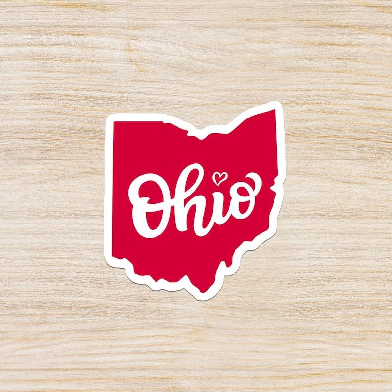Ohio Script Sticker - Vinyl Sticker, Laptop Stickers, Hydroflask ...
