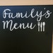 Personalized Chalkboard Weekly Menu - Etsy