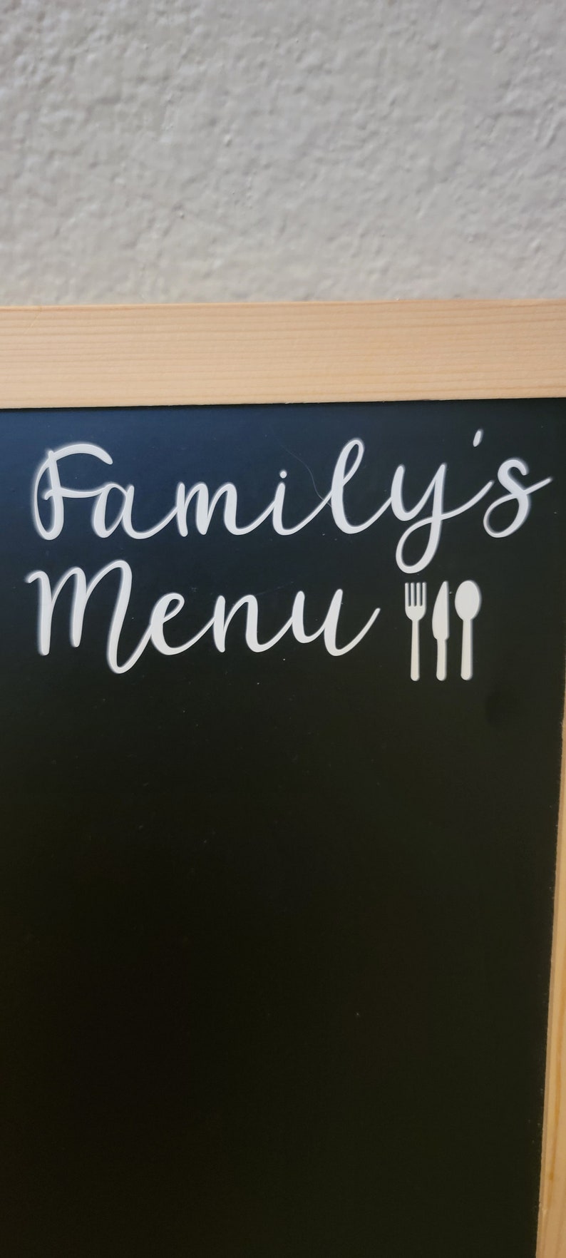 Personalized Chalkboard Weekly Menu - Etsy