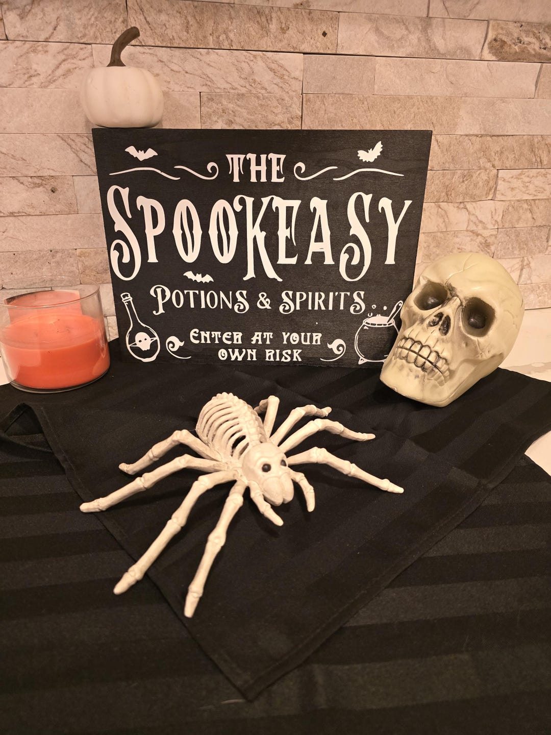 Spookeasy Halloween Wooden Decor Sign - Etsy