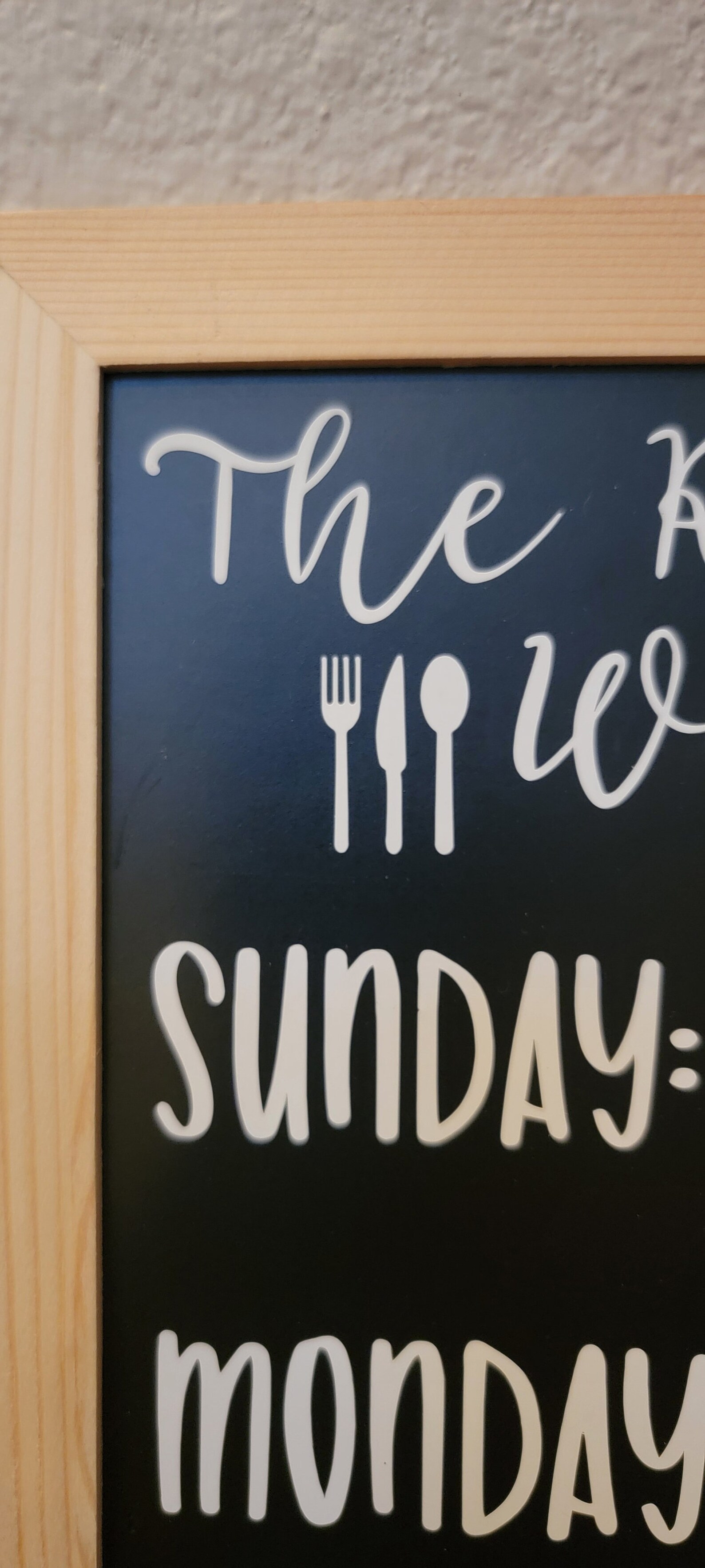 Personalized Chalkboard Weekly Menu - Etsy