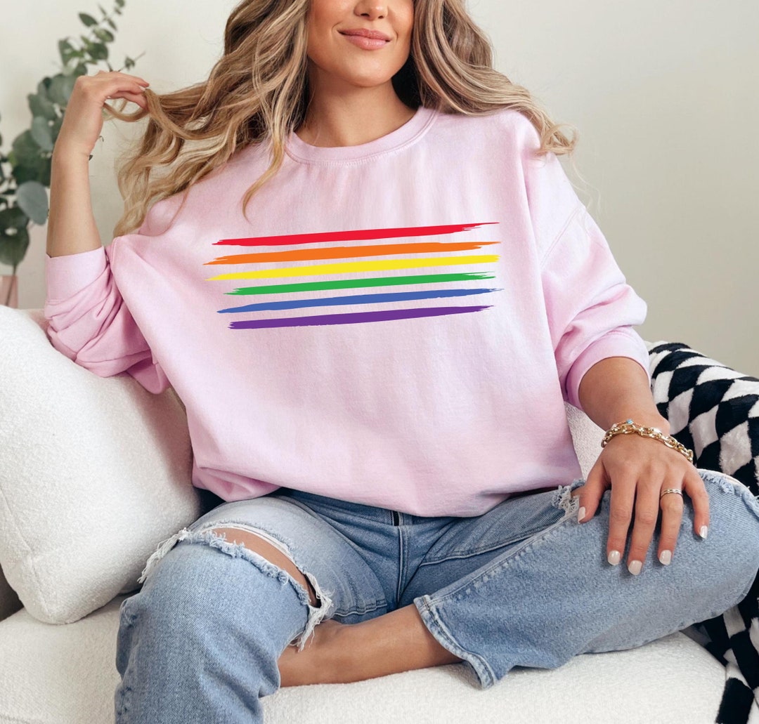 Rainbow Pride Flag Shirt, Celebrate LGBTQIA2S+ Sweatshirt, Gender ...