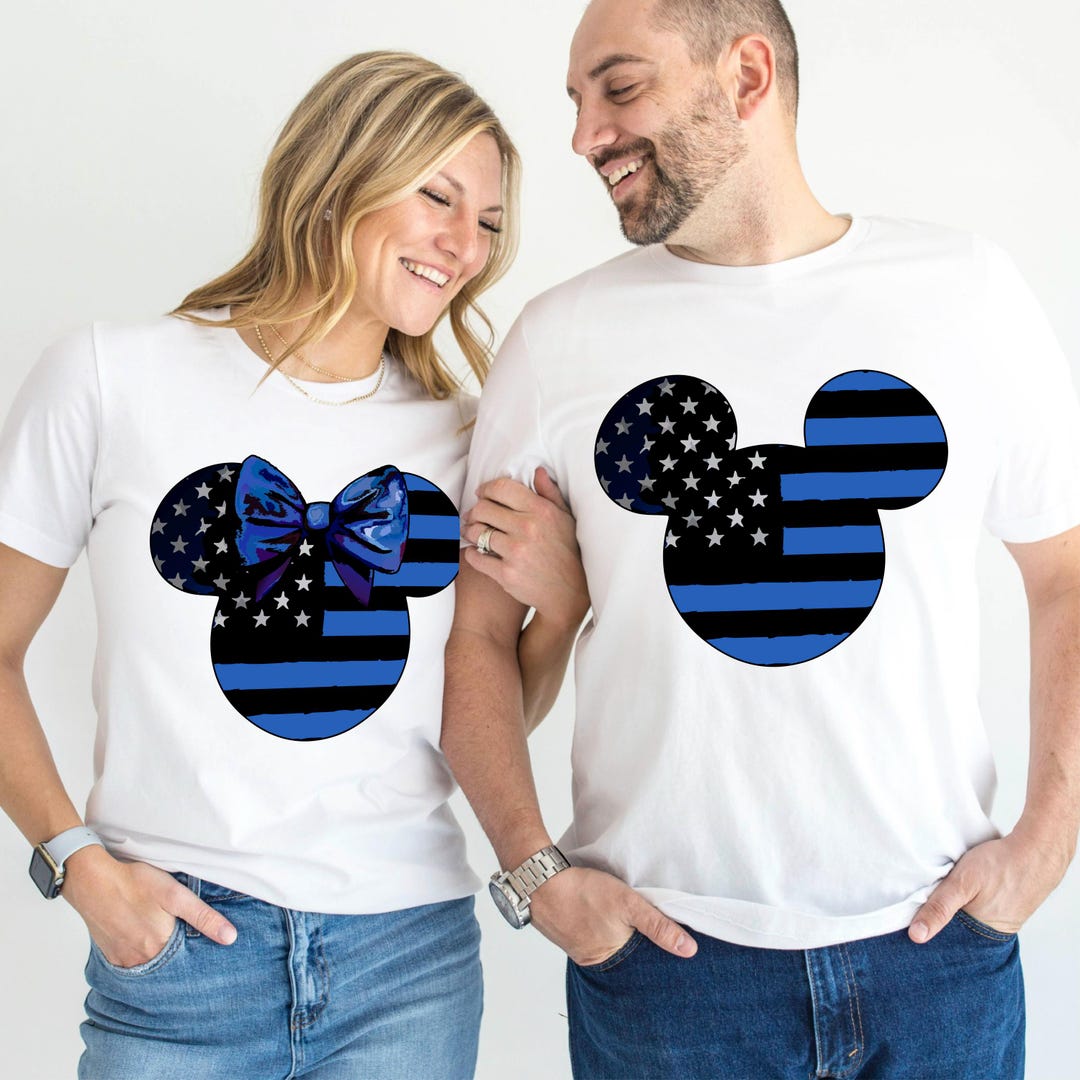 Police Disney Minnie and Mickey Mouse Shirt, Fun Disney Tees, Police ...