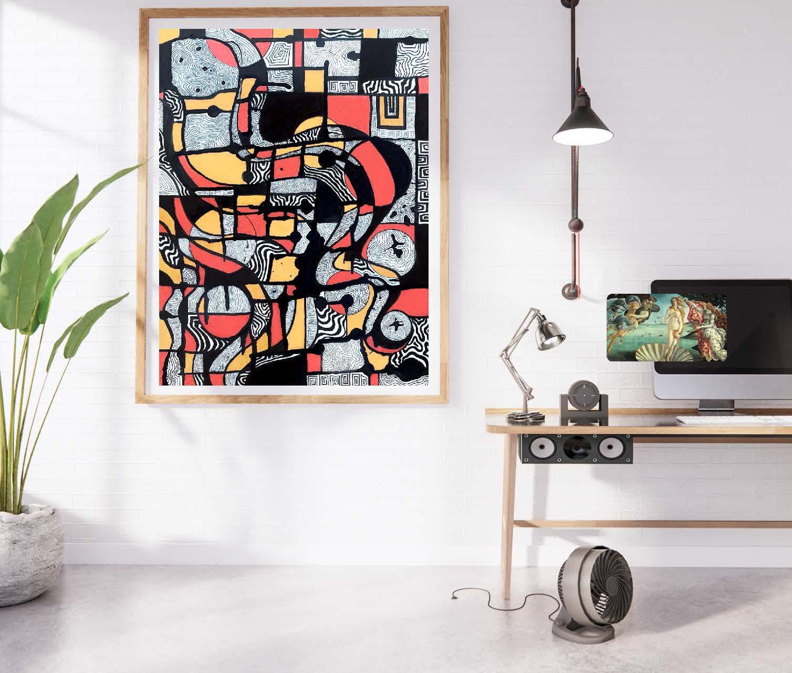 GOOD VIBRATIONS | Abstract Geometric Wall Art Print - Etsy