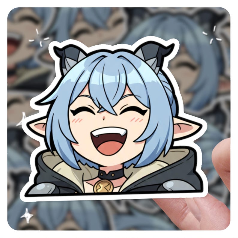 Lucia Smiling Laughing | Zenless Zone Zero Sticker | 3 Sticker | 3 ...
