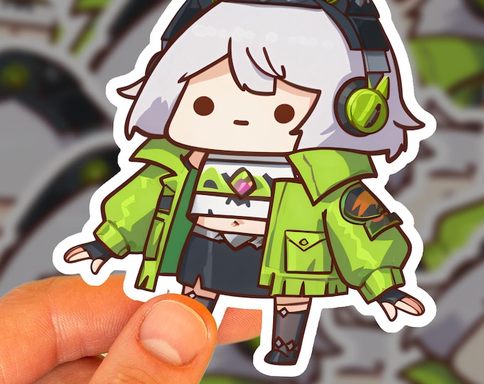 Anby Demara Zenless Zone Zero Sticker Peeker ZZZ Decals Die-cut ...