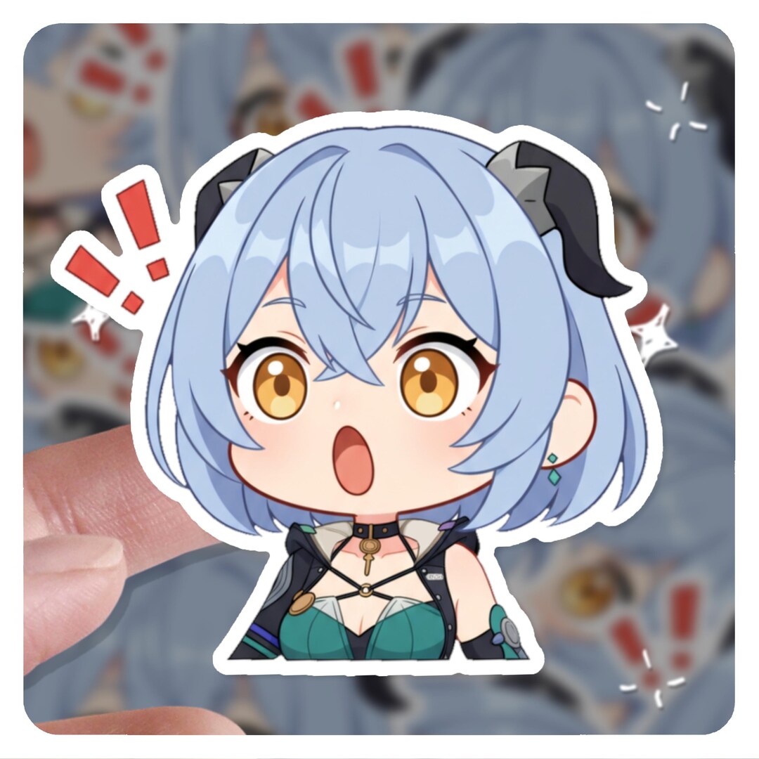 Lucia Chibi Shocked | Zenless Zone Zero Sticker | 3 Sticker | 3" Vinyl ...