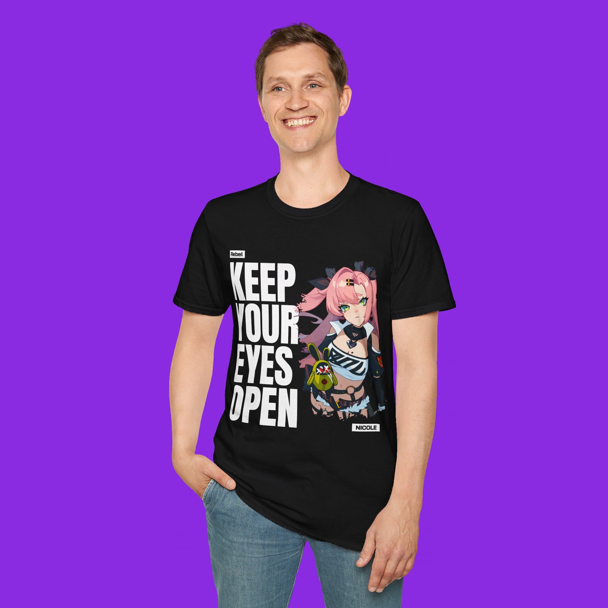 Zenless Zone Zero Shirt | Fan Art Shirt | Nicole Demara ZZZ T-shirt Eyes Open - Etsy