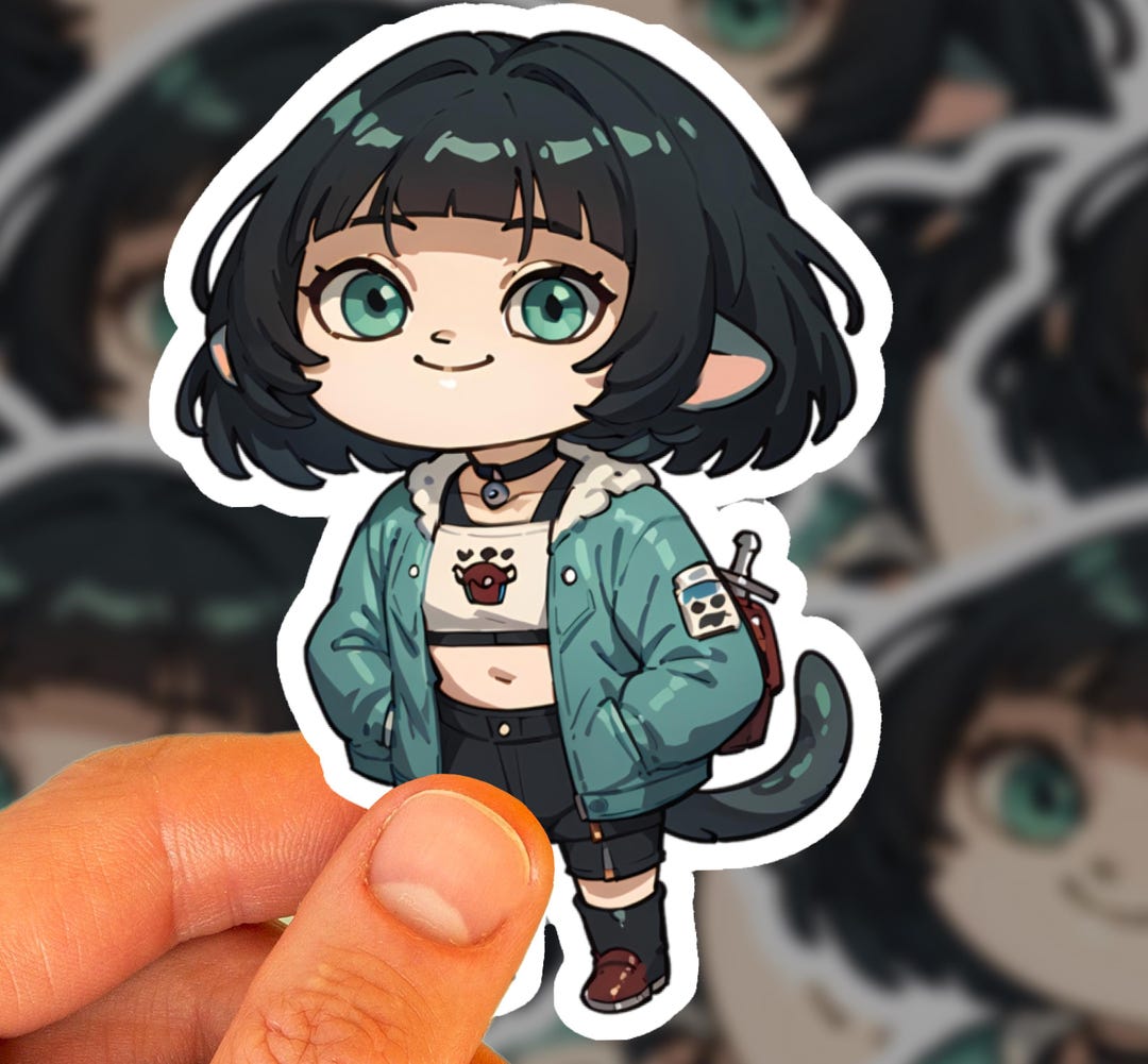 Zenless Zone Zero Sticker Jane Doe Sticker Chibi Vinyl Sticker Jane Doe ...