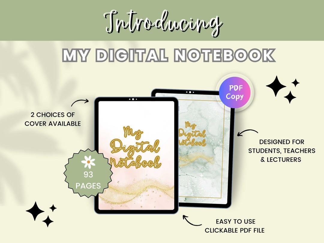 Digital Notebook for Students, Teachers & Lecturers | for Goodnotes ...