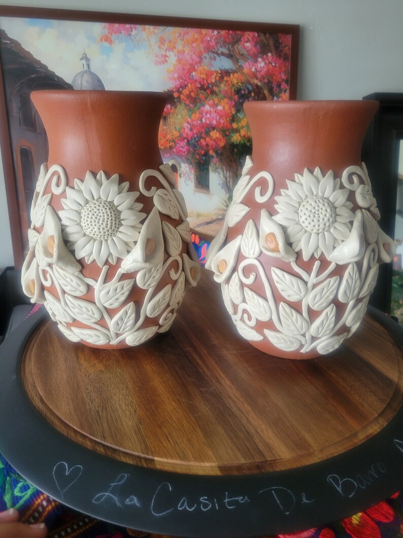 Handmade Vase De Barro Made in Oaxaca - Etsy