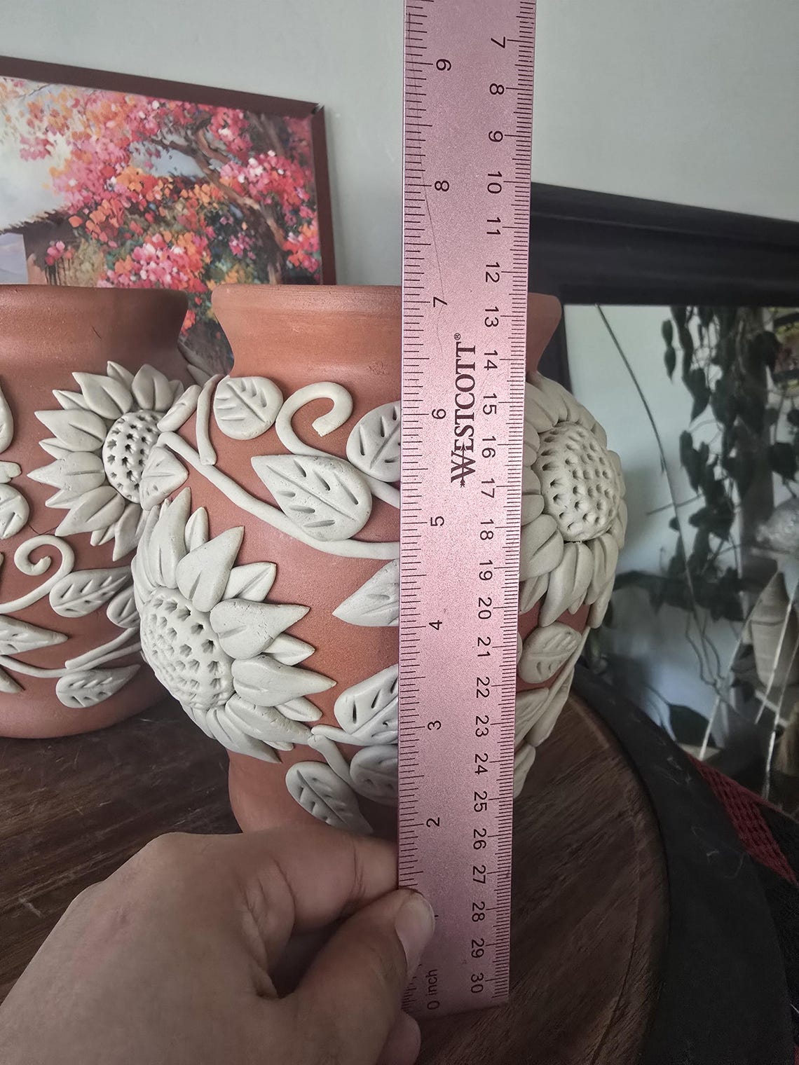 Embroidered Clay Vase- Hecho En Oaxaca - Etsy