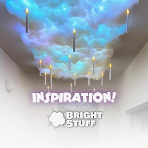 Pre-made Cloud Ceiling | Quick & Easy - No Mess | Tik Tok Cloud Light ...