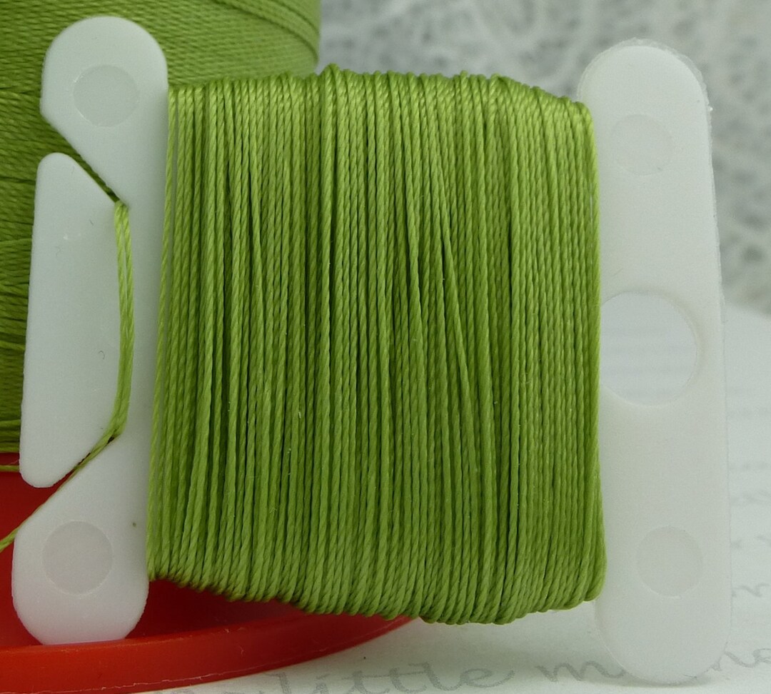 KIWI Serafil Thread by Amann, Green Silk Like Pearl Knotting Thread ...