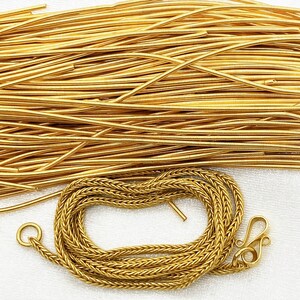 BRIGHT GOLD French Wire, Gimp, Bullion, Purl, Thread Protector, Medium ...