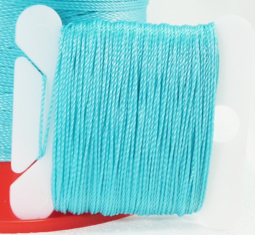 CYAN Serafil Thread by Amann, Silk Like Knotting Thread, Beading ...