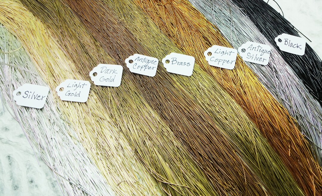 48" French Wire: .70mm-fine Gimp, Purl, Bullion, Thread Protector for ...