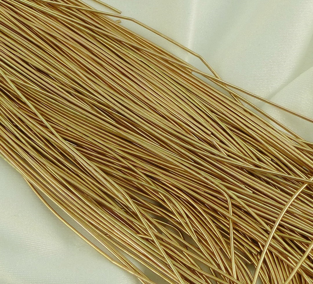 48 Inches, BLUSH Gold Plated French Wire, Gimp, Bullion, Purl,thread ...