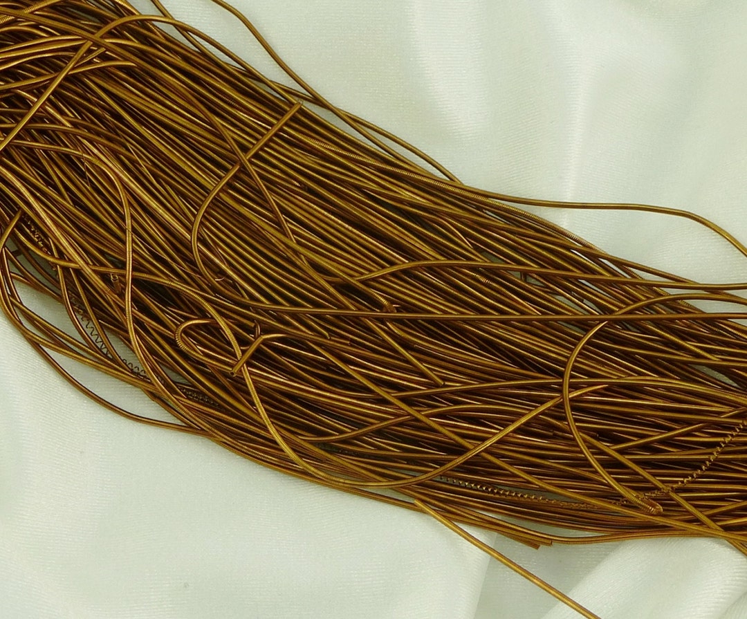 ANTIQUE COPPER Plated French Wire, Gimp, Bullion, Purl, Thread ...