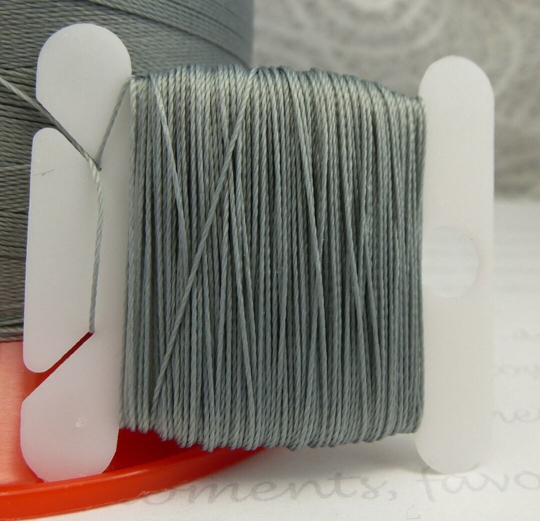 Amann Serafil GRAY Thread, Grey Silk Like Knotting Thread, Pearl ...