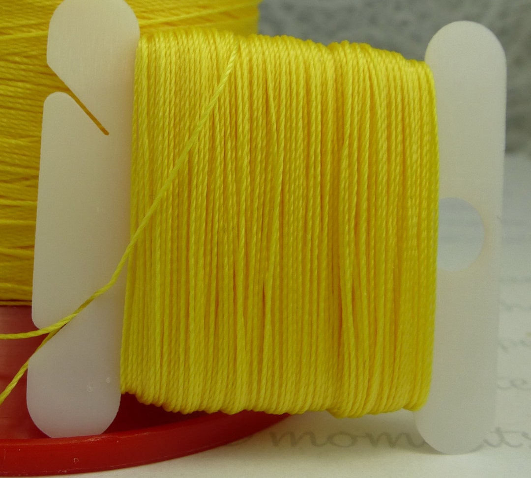 YELLOW Serafil Thread: Silk-like Polyester for Pearl Stringing ...